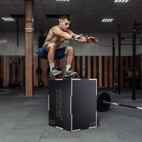 3v1 Plyometrický Jump Box, 76,2 / 61 / 50,8 cm