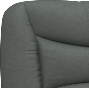 Postel s matrací Hvar tmavě šedá 200 x 200 cm textil 3208556