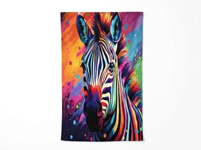 Rychleschnoucí XL plážová osuška ZEBRINA barevná 100 x 180 cm, 100% mikrovlákno