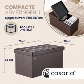 Lavice s úložným prostorem hnědý 80x40x40cm s úložný prostor skládací