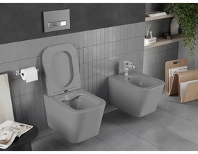 Mexen Teo WC Rimless s WC deskou slim, duroplast, světle šedá matná, 30854061