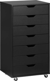 Vinsetto Mobilní kancelářský kabinet, pojízdný úložný kabinet s 7 šuplíky - organizátor na dokumenty, velikost A4 nebo letter, rozměry 47,5D x 39,5Š …