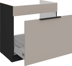 ARIA cb | dolní skříňka 80 ZL 1S dřezová | 80 cm | PREMIUM BOX | černá/béžová
