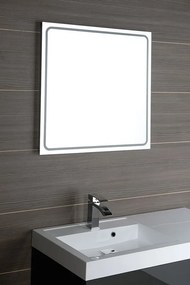 Sapho Sapho, Zrcadlo GEMINI s LED osvětlením 55x55cm, GM055