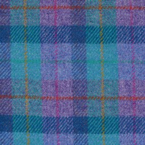 Kabelka Brora Harris Tweed - Green Purple Check