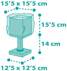 Dalber 63441 - Dětská lampička MERMAIDS 1xE14/60W/230V