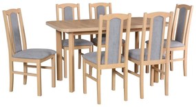 Drewmix Jídelní stůl WENUS 2 P + doprava zdarma deska stolu bílá, nohy stolu olše