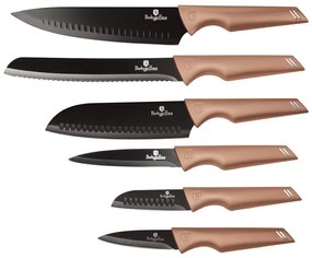 BERLINGERHAUS Sada nožů s nepřilnavým povrchem 6 ks Rose Gold Edition BH-2592