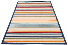 Moderní kusový koberec AVENTURA ED50A Proužky vícebarevný Rozměr: 80x150 cm