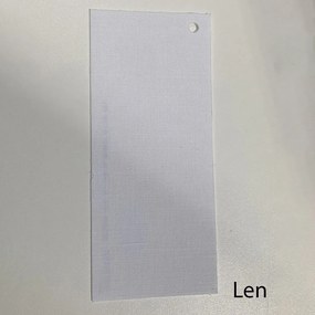 Stropní textilní hranaté svítidlo Cuadro Dekor: Len bílý, Délka strany: 400 mm