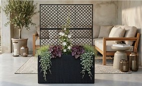 Černý zahradní květináč Bonami Essentials Wall