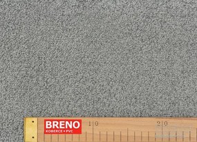 Breno Metrážový koberec FINESSE 75 šedá, šíře 400 cm, Šedá