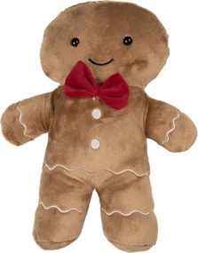 Dekorativní hnědý polštář perníček Gingerbread - 20*5*35 cm
