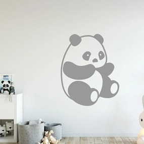 Živá Zeď Samolepka na zeď Roztomilá panda Barva: černá