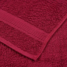 Ručníky pro hosty FROGN 10 ks bordó 30x50 cm 360 g/m² 136733