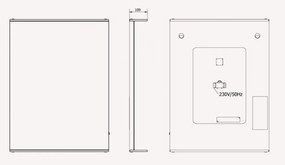 HOPA Zrcadlo s LED osvětlením OSLAVA Rozměr A - 60 cm, Rozměr B - 3 cm, Rozměr C - 80 cm ZROSLA8060