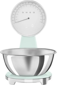 Světle zelená plastová digitální kuchyňská váha – SMEG