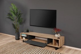 TV stolek Safir 160 cm antracit/hnědý