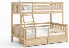Rkids | Patrová postel Torro 90/120x180 Přírodní
