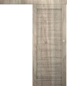 posuvné interiérové dveře na stěnu vasco doors EVORA plné, model 1 Průchozí rozměr: 70 x 197 cm, Orientace dveří: Levé dveře, Dekor: Ořech columbia