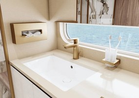 Hansgrohe AddStoris, nádobka na ústní hygienu, kartáčovaný bronz, HAN-41749140