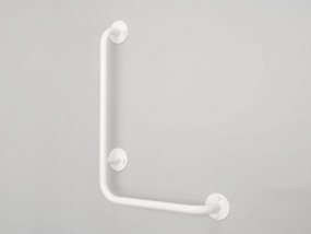 lomené madlo sprchové invalidní PRAVÉ BÍLÉ PREMIUM domadlo šířka x výška: 40 x 60 cm, Průměr: 25 mm