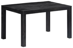 Jídelní stůl černý 140 x 80 x 76 cm masivní mangovníkové dřevo - Default Title