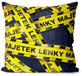 Polštář Majetek + jméno – ženská jména (Velikost: 40 x 40 cm, Jméno: Lenka)