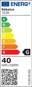Rabalux Chromové stropní LED svítidlo Celinda 400mm 40W 5230