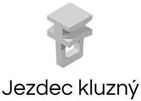 AluDeco Záclonová kolejnice ALU 100, do stropu, s kluznými jezdci, bílá Rozměr produktu: 551 - 600 cm