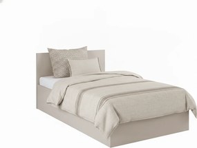 Postel SOFIA 80 x 200 cm, kašmírově béžová Rošt: S laťkovým roštem, Matrace: Matrace Coco Maxi 20 cm