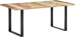 vidaXL Jídelní stůl 180 x 90 x 76 cm masivní recyklované dřevo [285830]