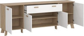FALCO Komoda Iker 714 jackson hickory/bílá