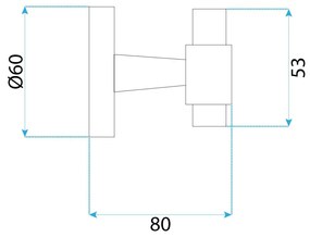 Koupelnový věšák REA ARISTO 16101 nikl kartáčovaný