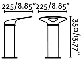 FARO 71224 - LED Venkovní lampa LOTUS LED/18W/230V IP65