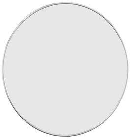 Nástěnné zrcadlo stříbrné Ø 50 cm kulaté - Default Title