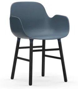 Form Armchair Black Oak modrá Normann Copenhagen