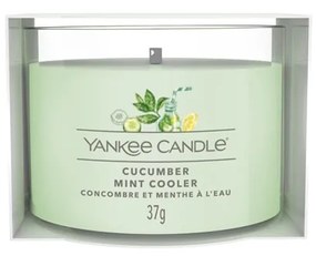 Yankee Candle Votivní svíčka ve skle Cucumber Mint Cooler, 37g