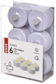 LED dekorace EMOS DCCV11 ZY2149 čajová svíčka bílá CR2032 (blistr 6ks)