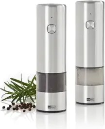 ADHOC Sada mlýnků na sůl a pepř i.Mill / Nerezová ocel / USB-C nabíjen