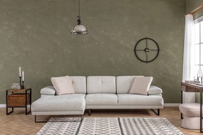 Designová rohová sedačka Vatusia 314 cm béžová - levá