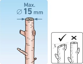 Nůžky zahradnické, 205mm, HCS