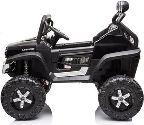 LEAN CARS Vozidlo na akumulátor Mercedes Unimog S, černé