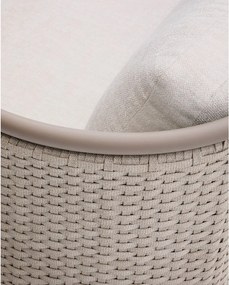 Krémové/taupe polstrované zahradní křeslo Sedalis – Kave Home