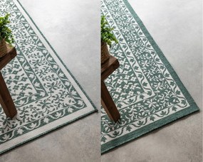 Kusový koberec Gemini 106025 Green z kolekcie Elle – na von aj na doma, 80x150, zelená, chodba / predsieň, ELLE Decoration