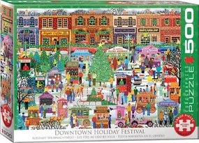 EUROGRAPHICS Puzzle Vánoční trh v centru XL / 500 dílků / extra velké
