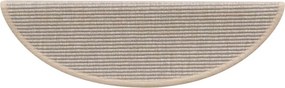 Schodové rohože 15 ks 56 x 17 x 3 cm stříbrné, půlkulaté 326895