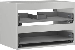 Mexen Box-A, závěsná skříňka 70 cm, 2 zásuvky, matná šedá, 91AX0-0700-470-2-62