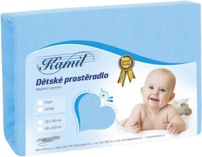 Bellatex Dětské froté prostěradlo světlá modrá rozměr 60x120 cm