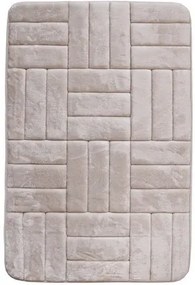 Koupelnová předložka 3D 667 cream (Varianta: 40 x 50 cm)